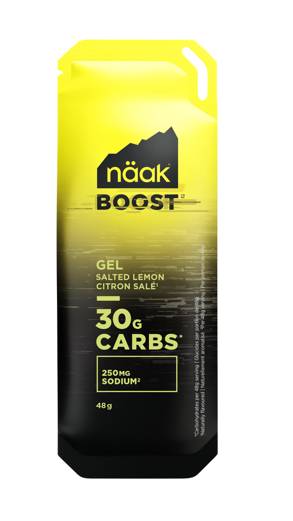 Boost Energy Gel | Salted Lemonade 25 - 12 Gels | Naak EU